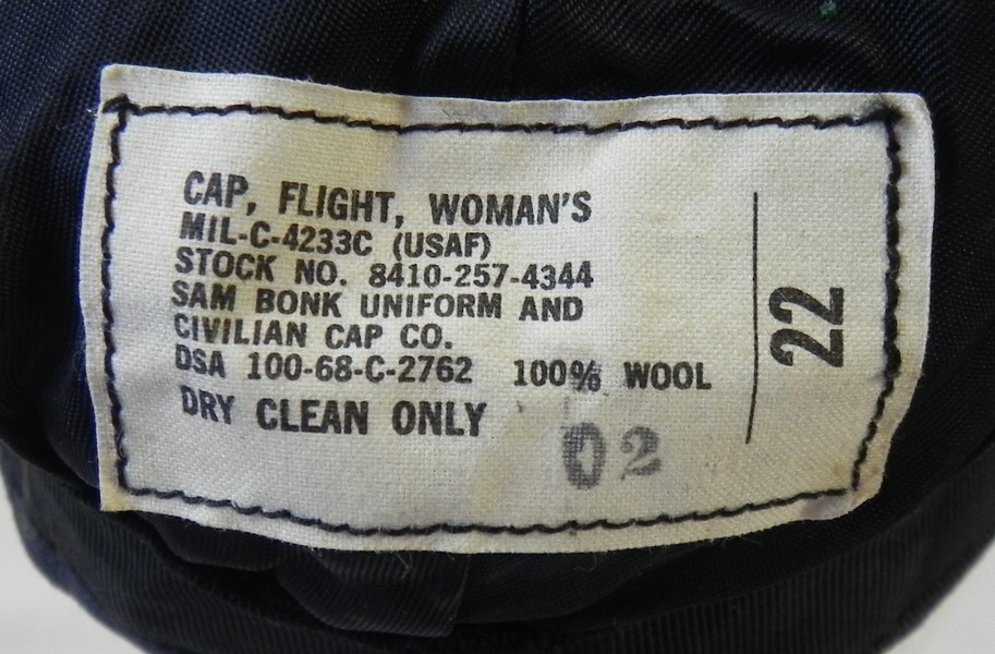 US Air Force (WAF) Woman's Flight Cap - UNIFORMS - U.S. Militaria Forum