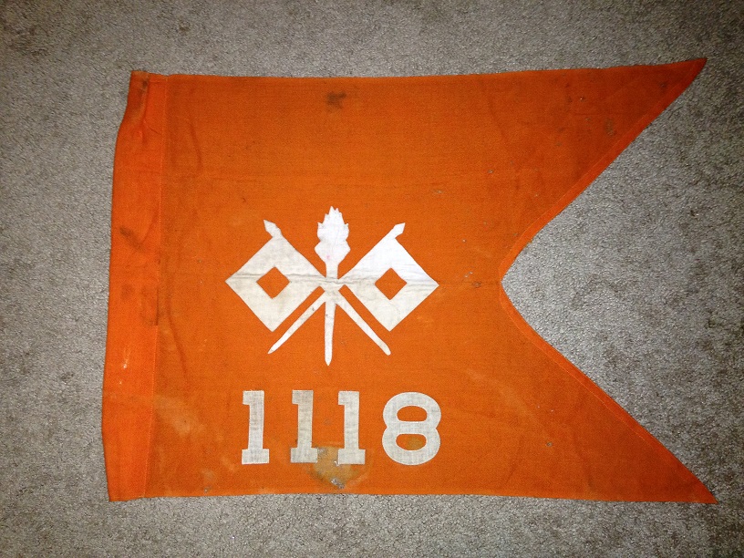 1118 US Army Signal Battalion Guidon - BASE/BIVOUAC/CAMP/DEPOT ITEMS ...