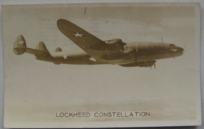 WWII Lockheed CONSTELLATION C-69 RPPC 1944 Mailed From USAAF Texas ...