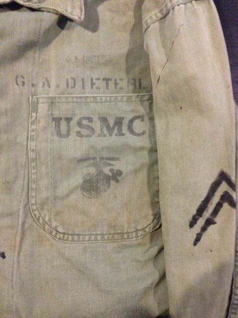 WWII USMC group with gear - FIELD & PERSONAL GEAR SECTION - U.S ...