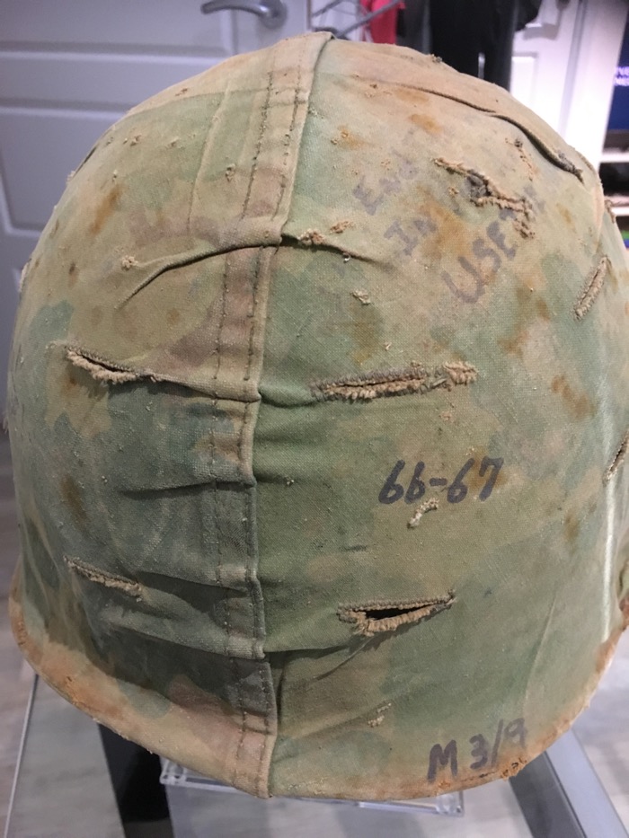 Original Vietnam corpsman graffiti helmet ! The real deal - CHAPLAIN ...