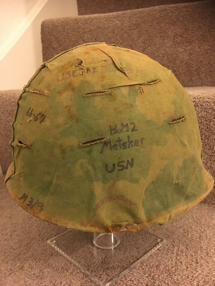 Original Vietnam corpsman graffiti helmet ! The real deal - CHAPLAIN ...