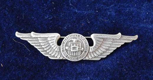 aeronutics admin training service wings- Cast CAA wing - WING BADGES ...