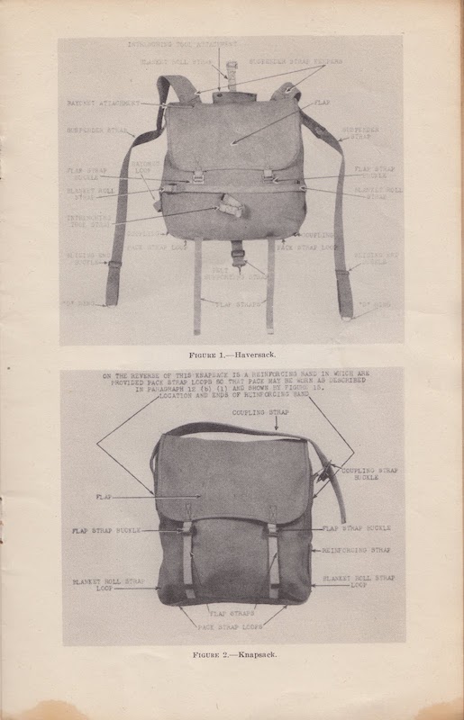 Prototype USMC M1941 knapsack - FIELD & PERSONAL GEAR SECTION - U.S ...