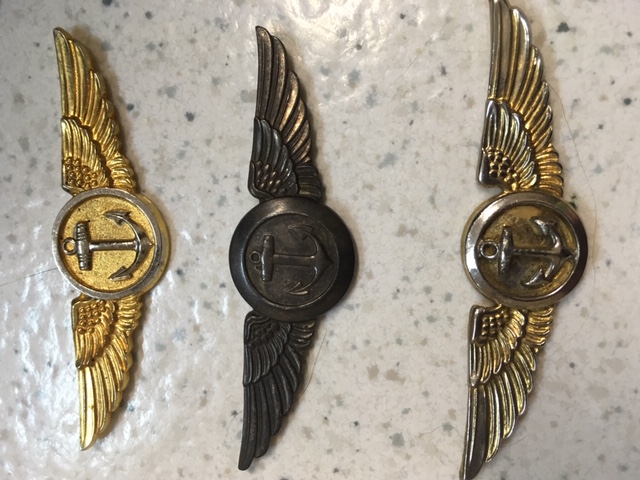 Different Naval Aviation Observer Wings - WING BADGES - U.S. Militaria ...