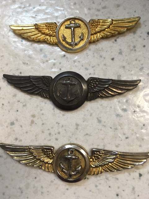 Different Naval Aviation Observer Wings - WING BADGES - U.S. Militaria ...