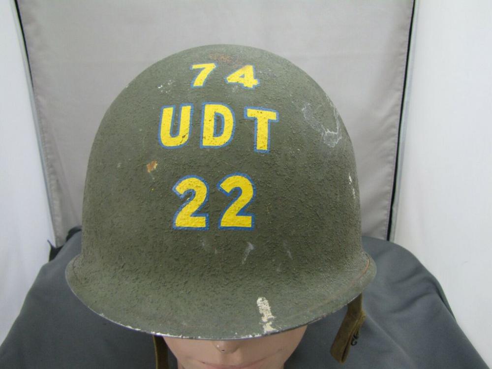 UDT helmet currently on eBay - M-1; M-1C & M-2 HELMETS - U.S. Militaria ...