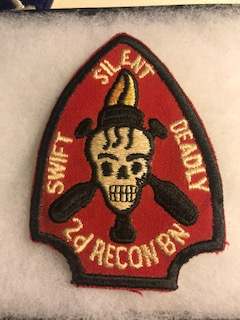Marines 2nd Recon Battalion Patch Twill - ARMY AND USAAF - U.S ...