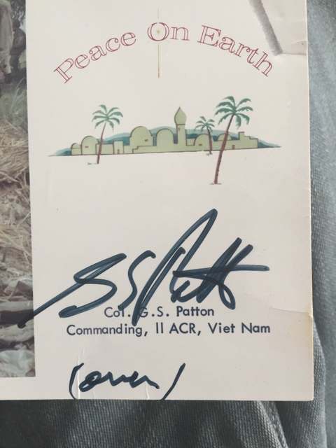 George S Pattton 1968 Christmas Card - EPHEMERA, PHOTOGRAPHS & MILITARY ...