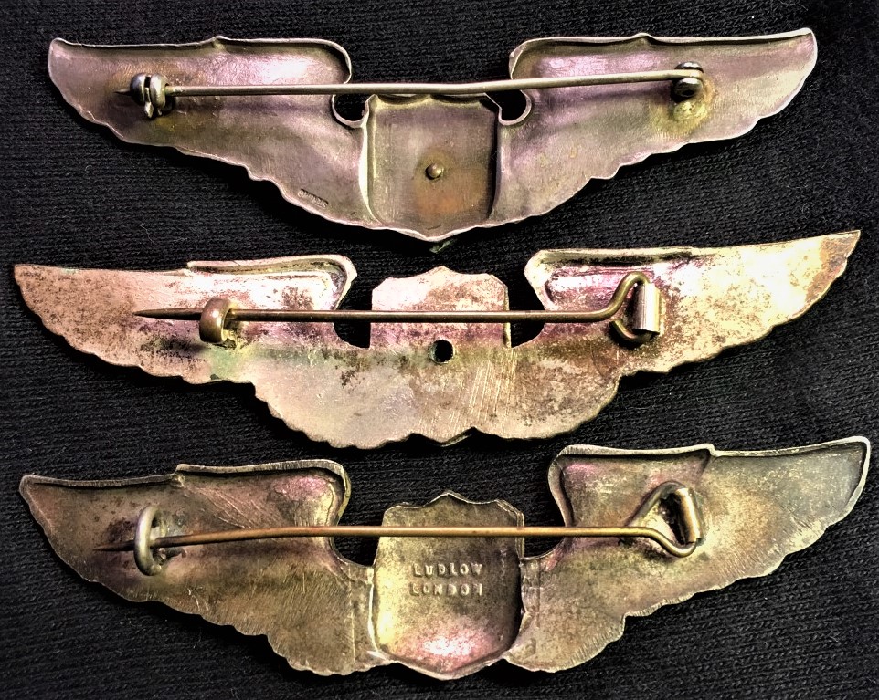 British Ludlow Glider Pilot sterling silver wings - WING BADGES - U.S ...