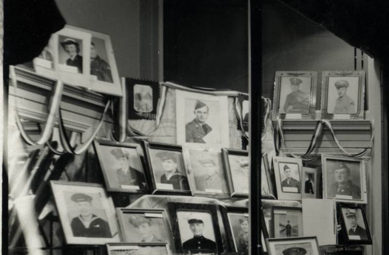 WWII Period Portraits In Store Front Window - EPHEMERA, PHOTOGRAPHS ...