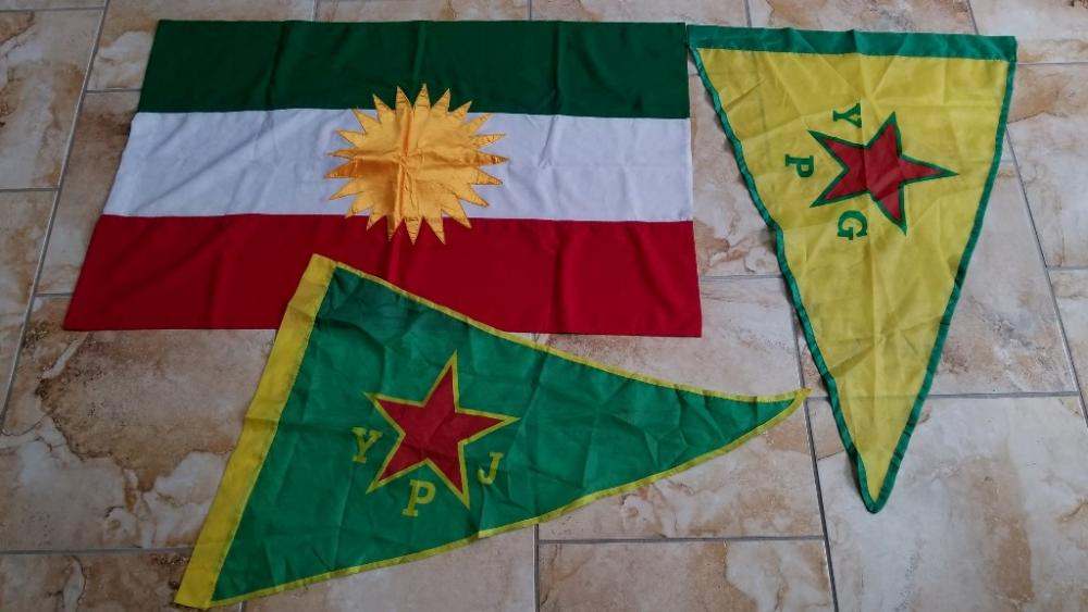Rare ISIL ISIS war trophy Flags and Headband , Islamic State coins, Al ...