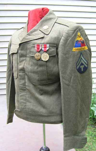740th Tank Battalion "Daredevils" Ike - UNIFORMS - U.S. Militaria Forum