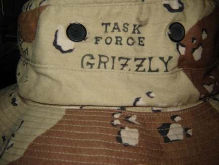 Named USMC Task Force Grizzly Boonie Hat - UNIFORMS - U.S. Militaria Forum