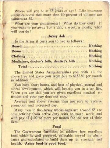 1930 U.S.Army - Facts Regarding Enlistment - EPHEMERA, PHOTOGRAPHS ...