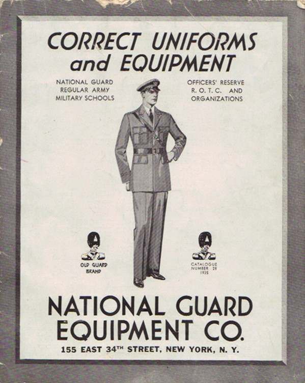 1935 National Guard Equipment Co., N.Y.C. - UNIFORMS - U.S. Militaria Forum
