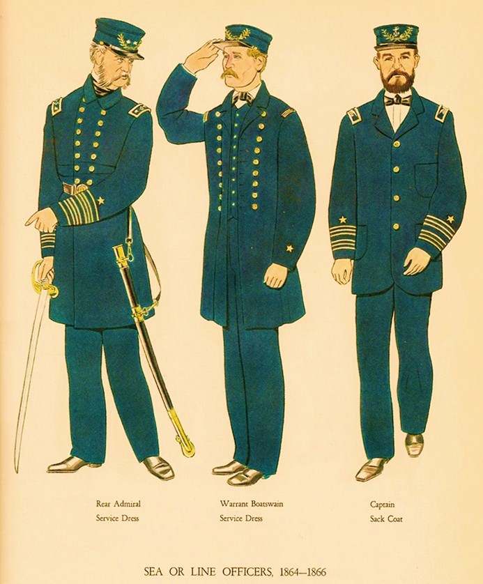 Union navy officers civil war uniforms sleeve rank insignia - mixerniom
