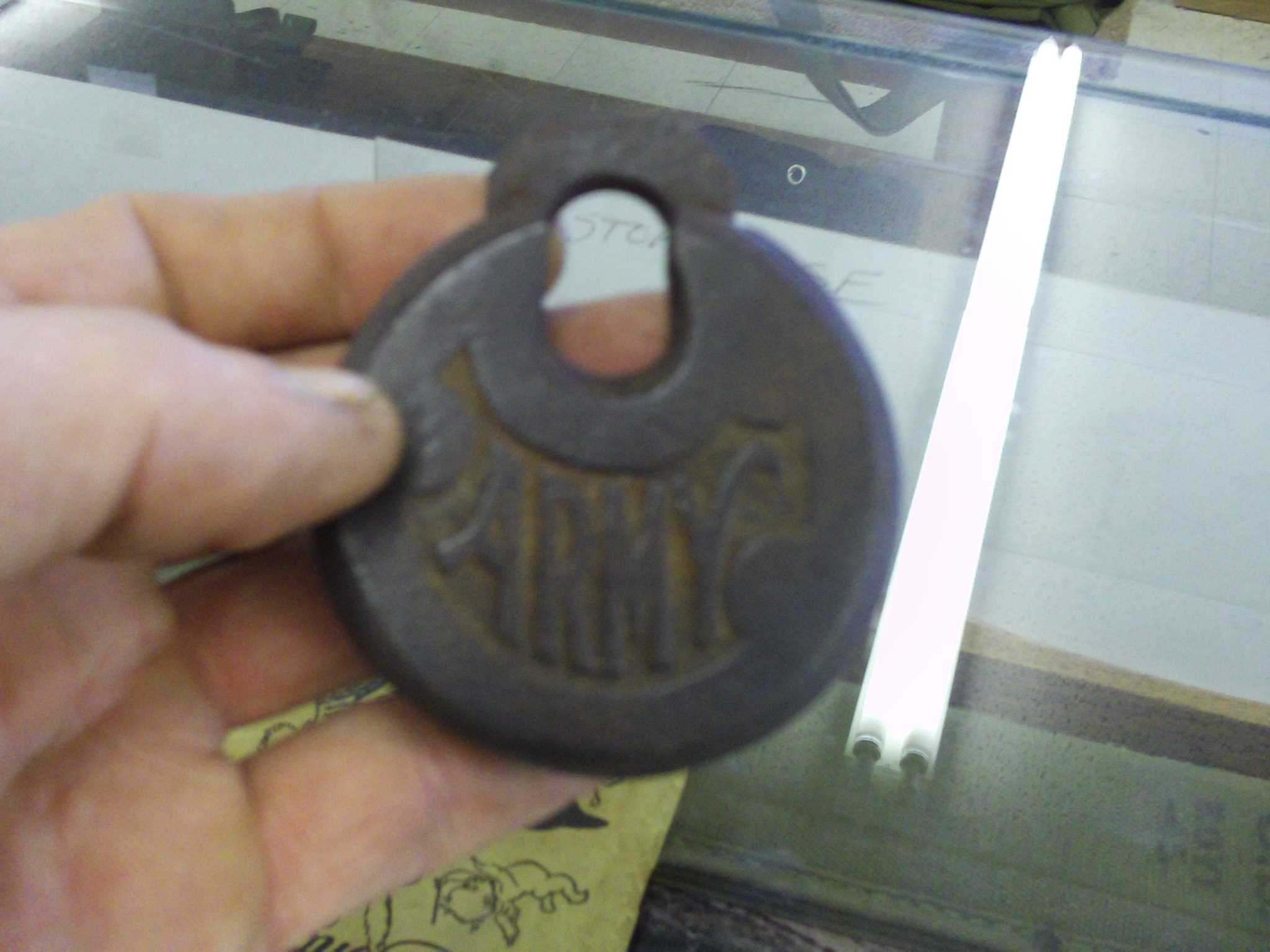 Mysterious "Army" Lock - MISC MILITARIA - U.S. Militaria Forum
