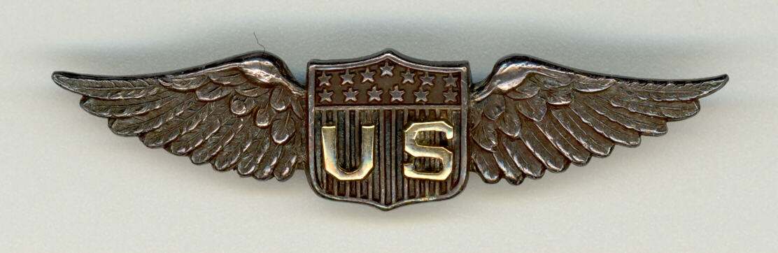 WWI Aviator Small Wing By William Link Co. - WING BADGES - U.S ...