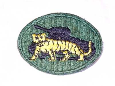 WWII 10th Armored "Armored Tiger" Patch - ARMY AND USAAF - U.S ...