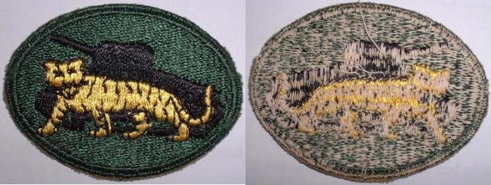 WWII 10th Armored "Armored Tiger" Patch - ARMY AND USAAF - U.S ...