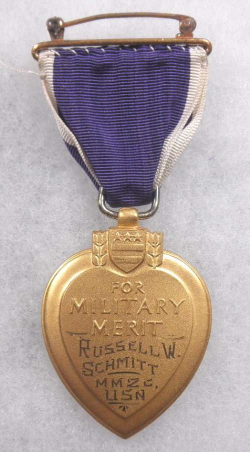 WW2 pothumous Navy Purple Heart-USS Brooks APD-10 - MEDALS ...