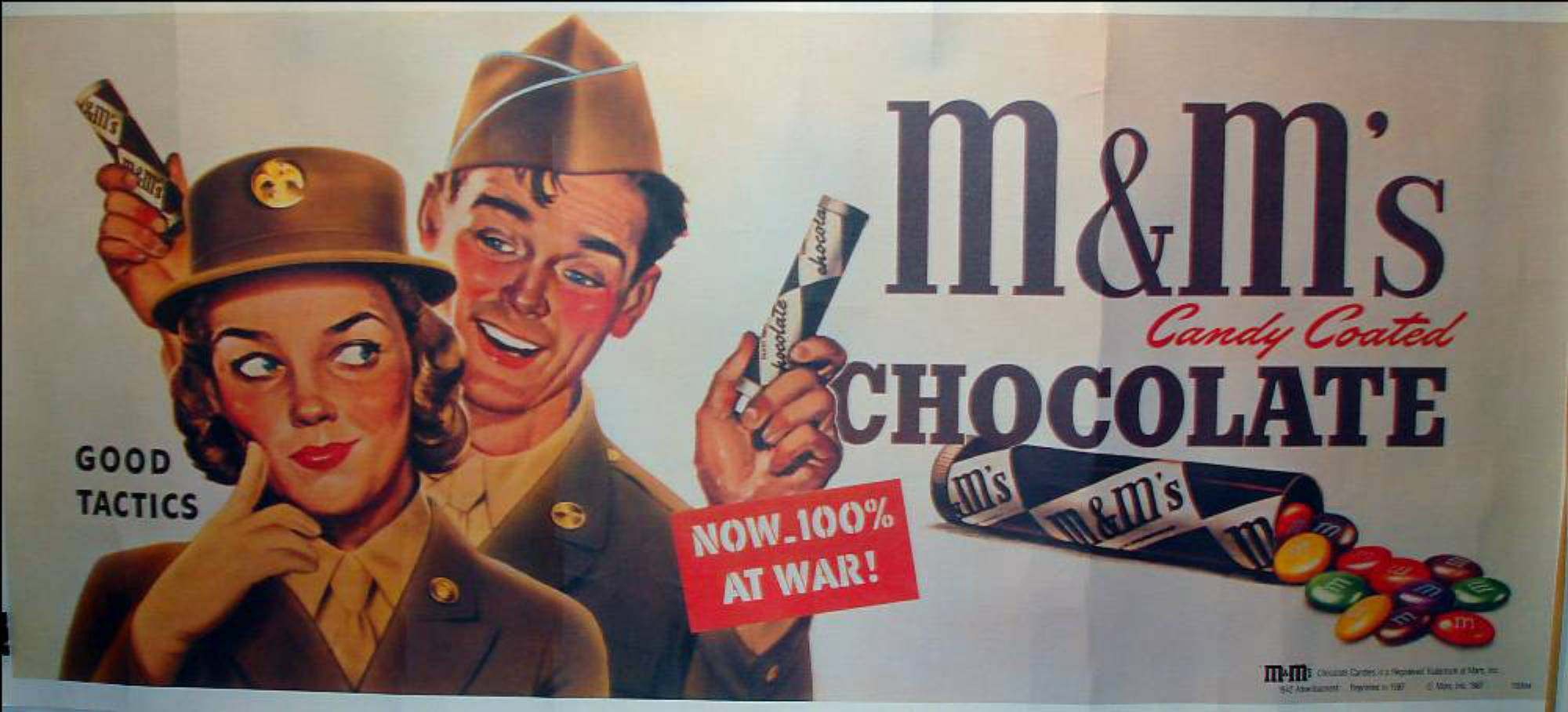 Does anyone know if M&M candy was issued to soldiers during WW2 ...