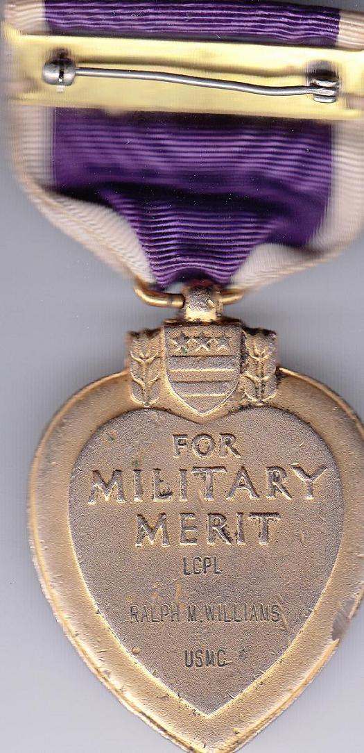 Lcpl. Ralph Williams - MEDALS & DECORATIONS - U.S. Militaria Forum