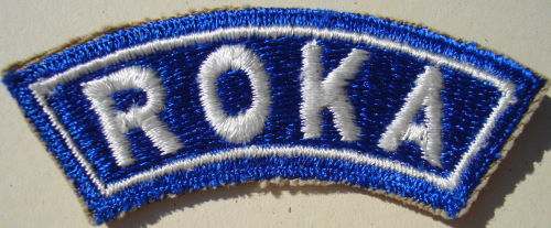Oversize US made ROKA tab. For wear with what? - ARMY AND USAAF - U.S ...