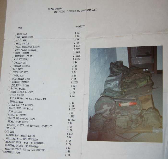 USMC Desert Storm - FIELD & PERSONAL GEAR SECTION - U.S. Militaria Forum