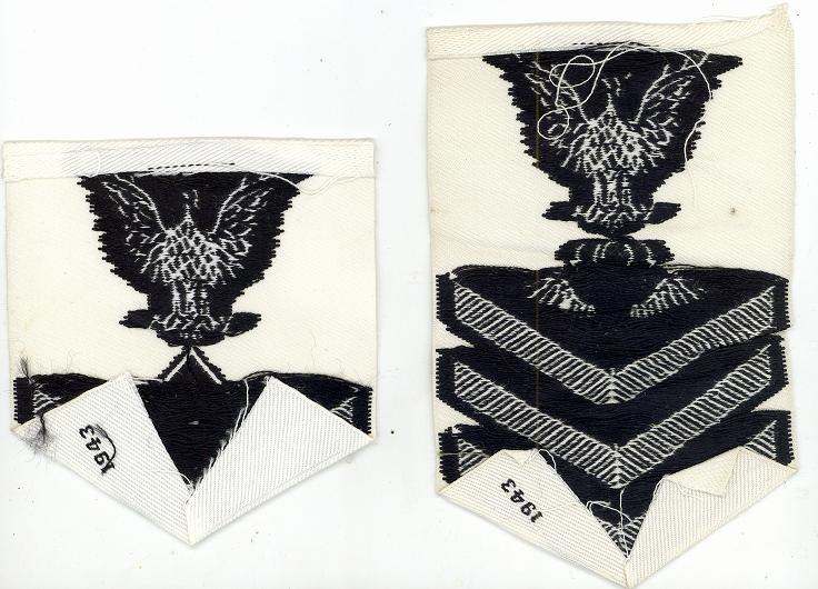 My Two "jacquard" style Navy rates from WWII - NAVY, COAST GUARD AND ...