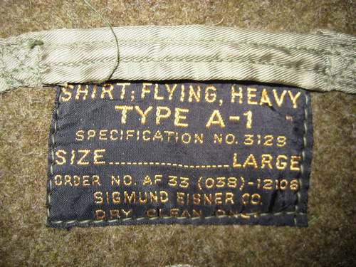 Need Help with Air Force Contract Label - UNIFORMS - U.S. Militaria Forum