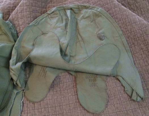 Rare and Unusual: USMC stamped OD helmet cover - M-1; M-1C & M-2 ...