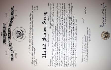 2000 ed. Army Promotion and Appoinment Certificates - EPHEMERA ...