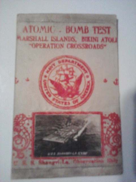 Bikini Atoll -- Atomic Bomb Card - EPHEMERA, PHOTOGRAPHS & MILITARY ...