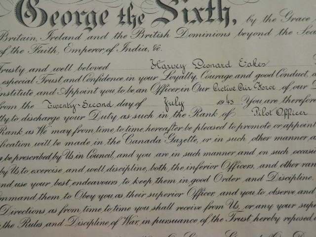 KIA Pilot gp w/George the Sixth Document - MEDALS & DECORATIONS - U.S ...