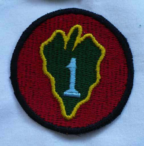 24th Infantry Division with light blue "1" - ARMY AND USAAF - U.S ...