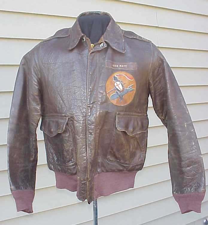 WWII A-2 Flight Jacket 8th AAF 392nd BG - " Crewdog " - FLIGHT CLOTHING ...