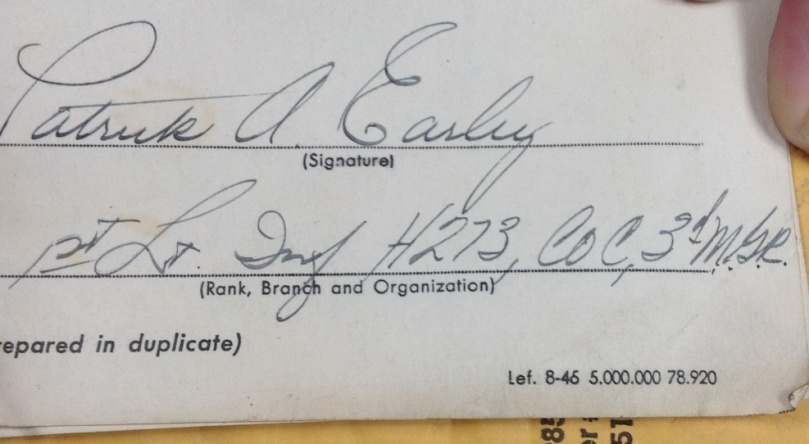 ID unit listed on WWII "capture" paper? - EPHEMERA, PHOTOGRAPHS ...