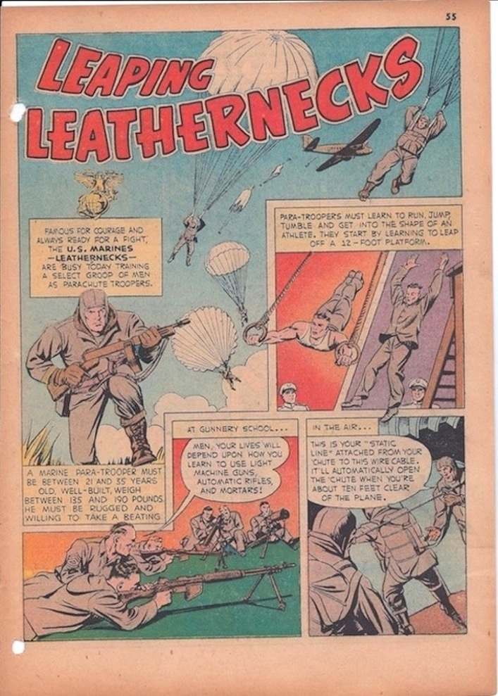 USMC Cartoons: Raider, Paramarine, Wake Island - HOMEFRONT & THE WAR ...