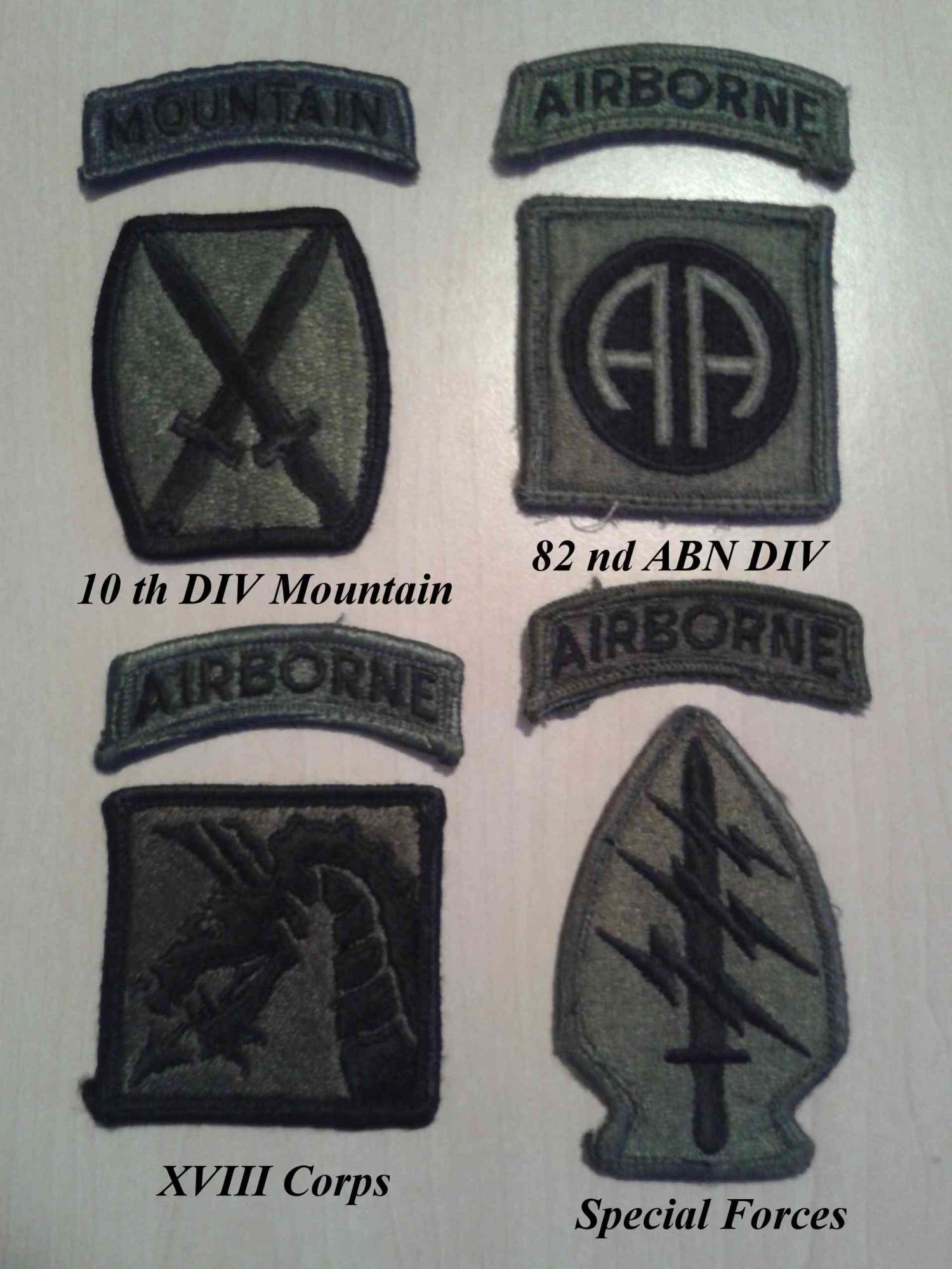 My small SSI Collection - ARMY AND USAAF - U.S. Militaria Forum