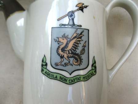 WWII AAF Unit Crest on a Teapot 304th Bomb Group - FIELD & PERSONAL ...