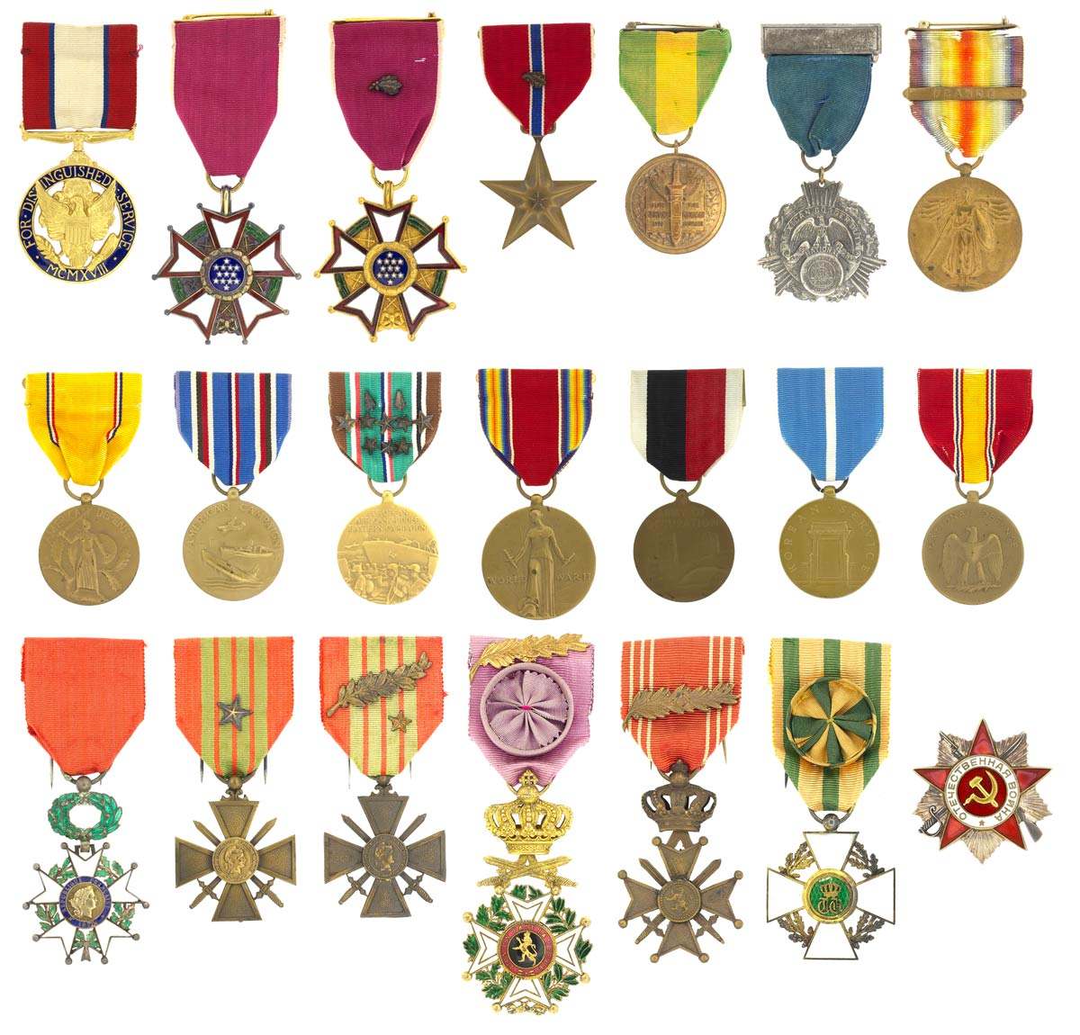 Medal Group to General Oscar Koch, Patton's Intel Officer - MEDALS ...