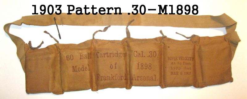 Cloth .30 Army Bandoleers - 1903-1910 - FIREARMS - U.S. Militaria Forum
