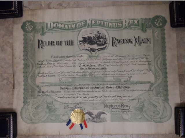 1920's USN Shellback Certificates...Battleships - EPHEMERA, PHOTOGRAPHS ...