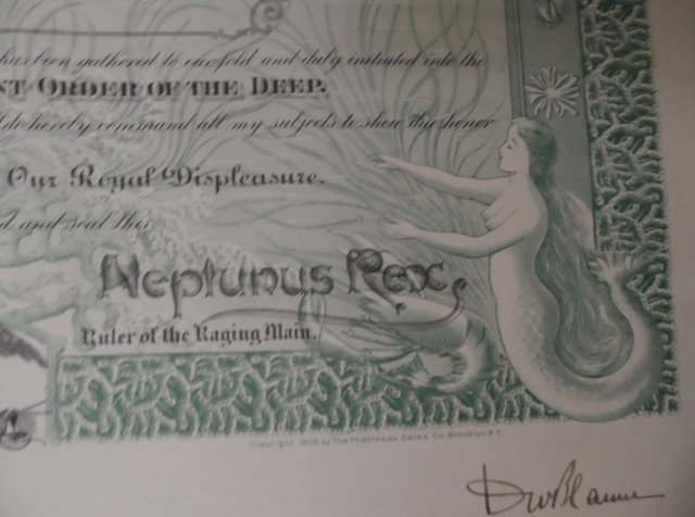 1920's USN Shellback Certificates...Battleships - EPHEMERA, PHOTOGRAPHS ...