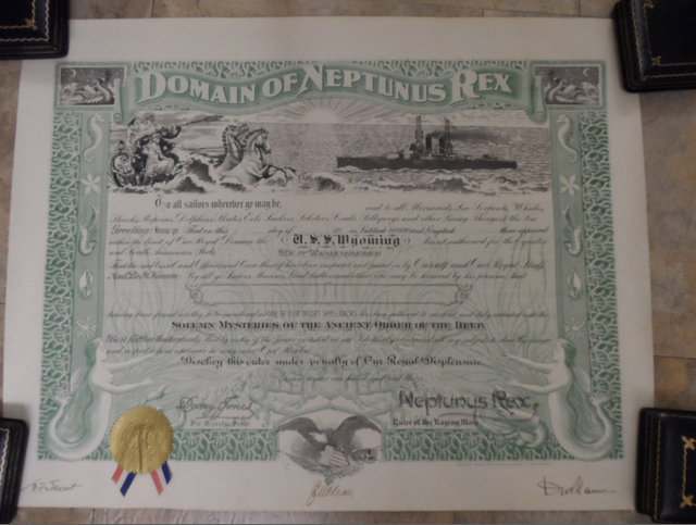 1920's USN Shellback Certificates...Battleships - EPHEMERA, PHOTOGRAPHS ...