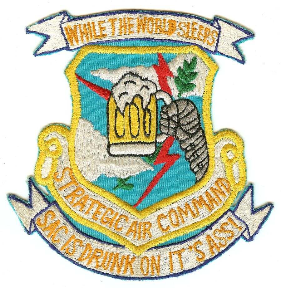 Air Mobility Command joke patches - AIR FORCE (USAAF IS WITH ARMY) - U ...