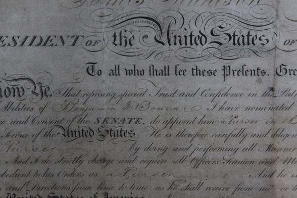 War of 1812 Naval Commission - (1776-1860) AMERICAN REVOLUTION, WAR OF ...