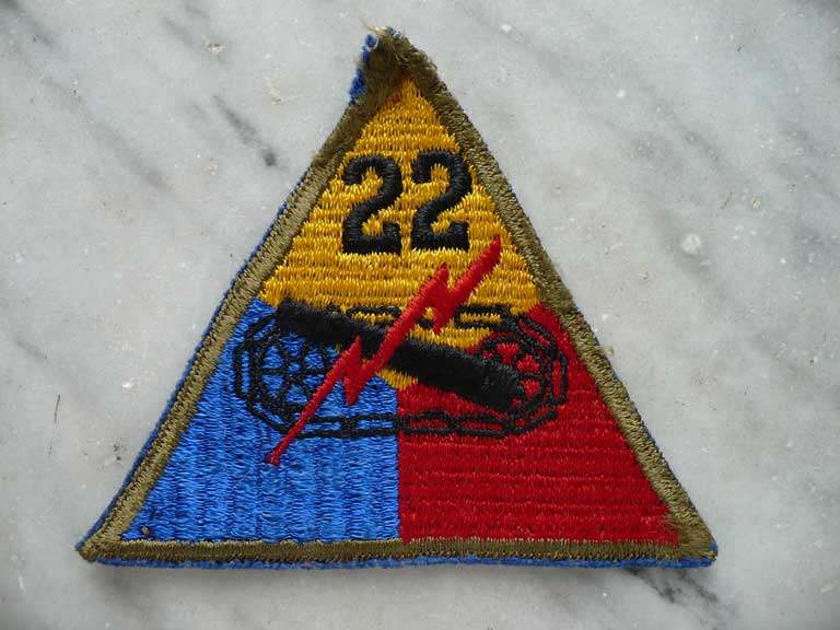 22nd Armored Division - where's it from? - ARMY AND USAAF - U.S ...